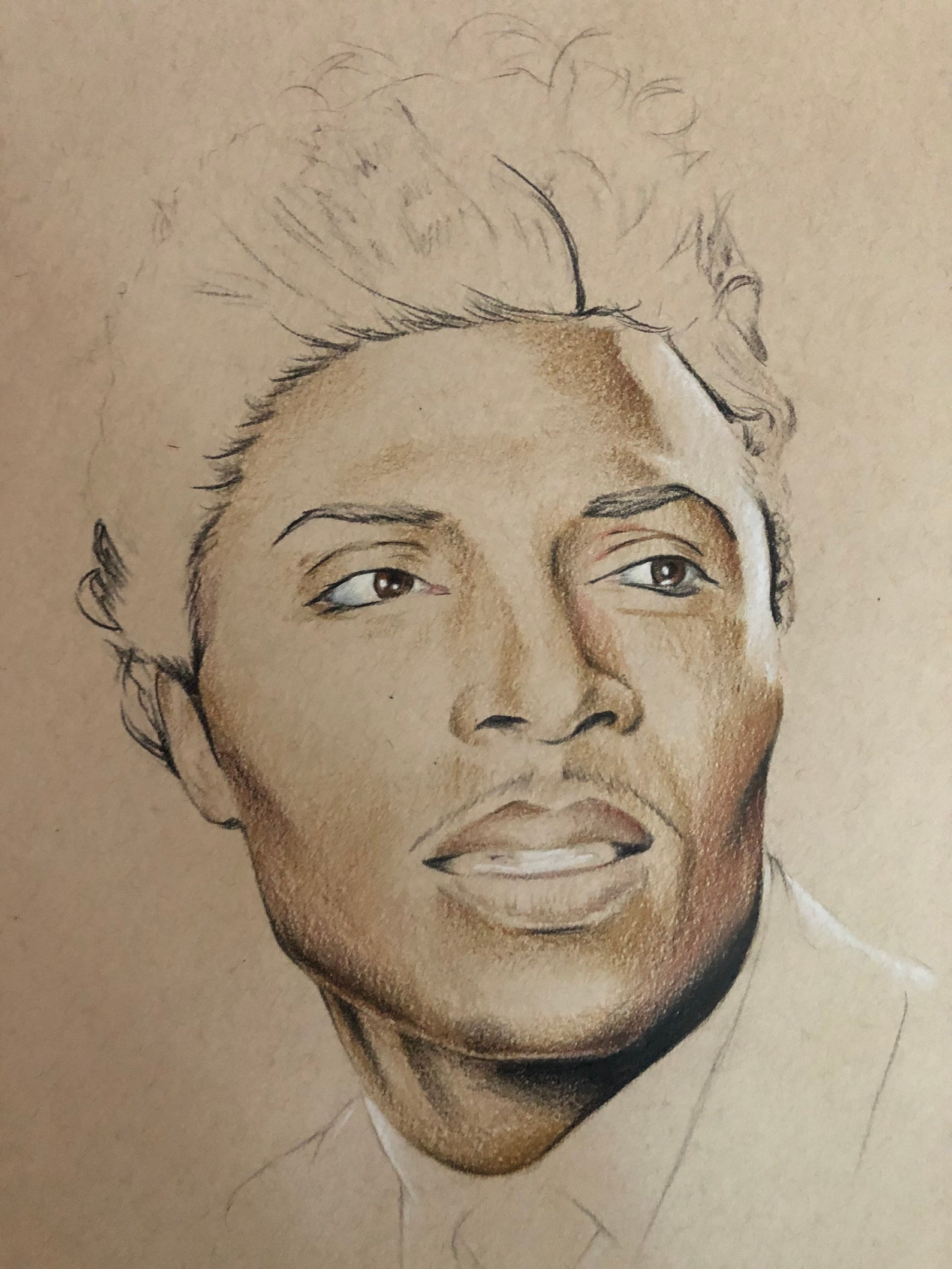 Little Richard Original Pencil Drawing .fan-art A4 Size - Etsy