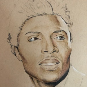 Little Richard Original Pencil Drawing .fan-art A4 Size - Etsy