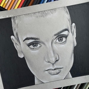 Sinead O’connor Original Pencil Drawing Fan-art A4. - Etsy Australia