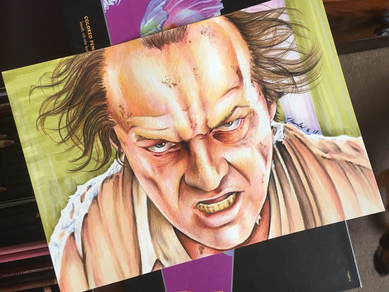 Jack Nicholson Original Pencil Drawing .fan-art A4. the - Etsy