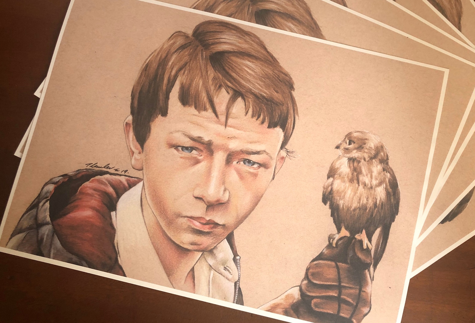 PRINT ... KES .. Original Fan-art. Billy Casper 1969 Movie .. Signed - Etsy