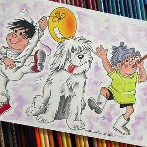 The Perishers Original Fan-art Drawing .uk A4 Size . Retro 1970s Uk Tv ...