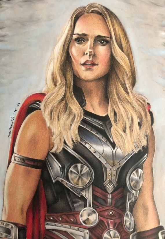Female Thor Drawing