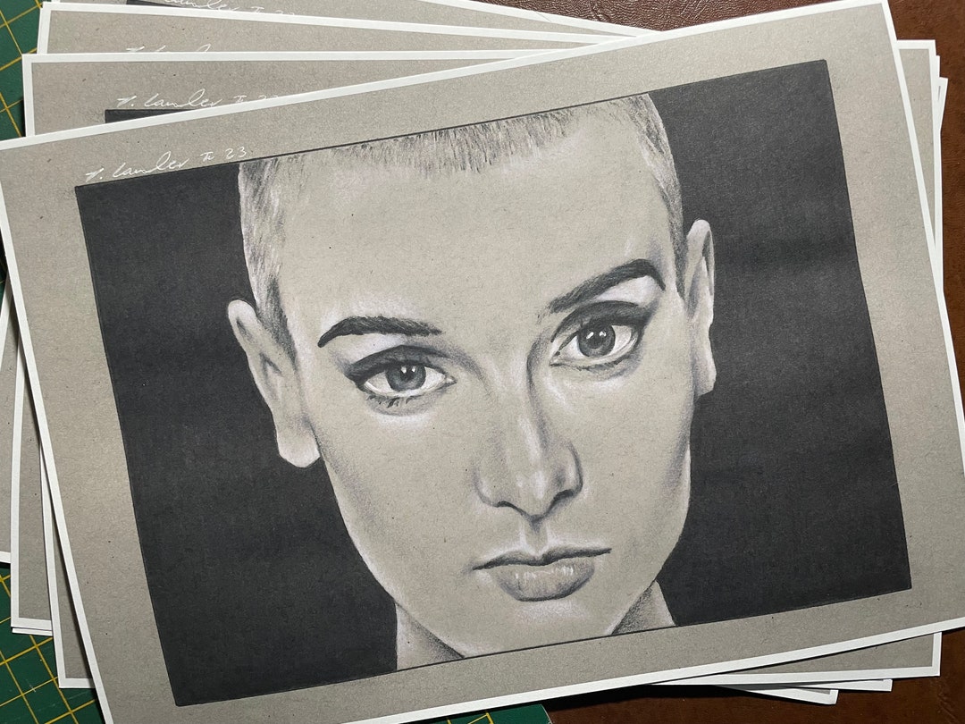 PRINT … Sinead O’connor .. Original ART Signed Print A4. - Etsy