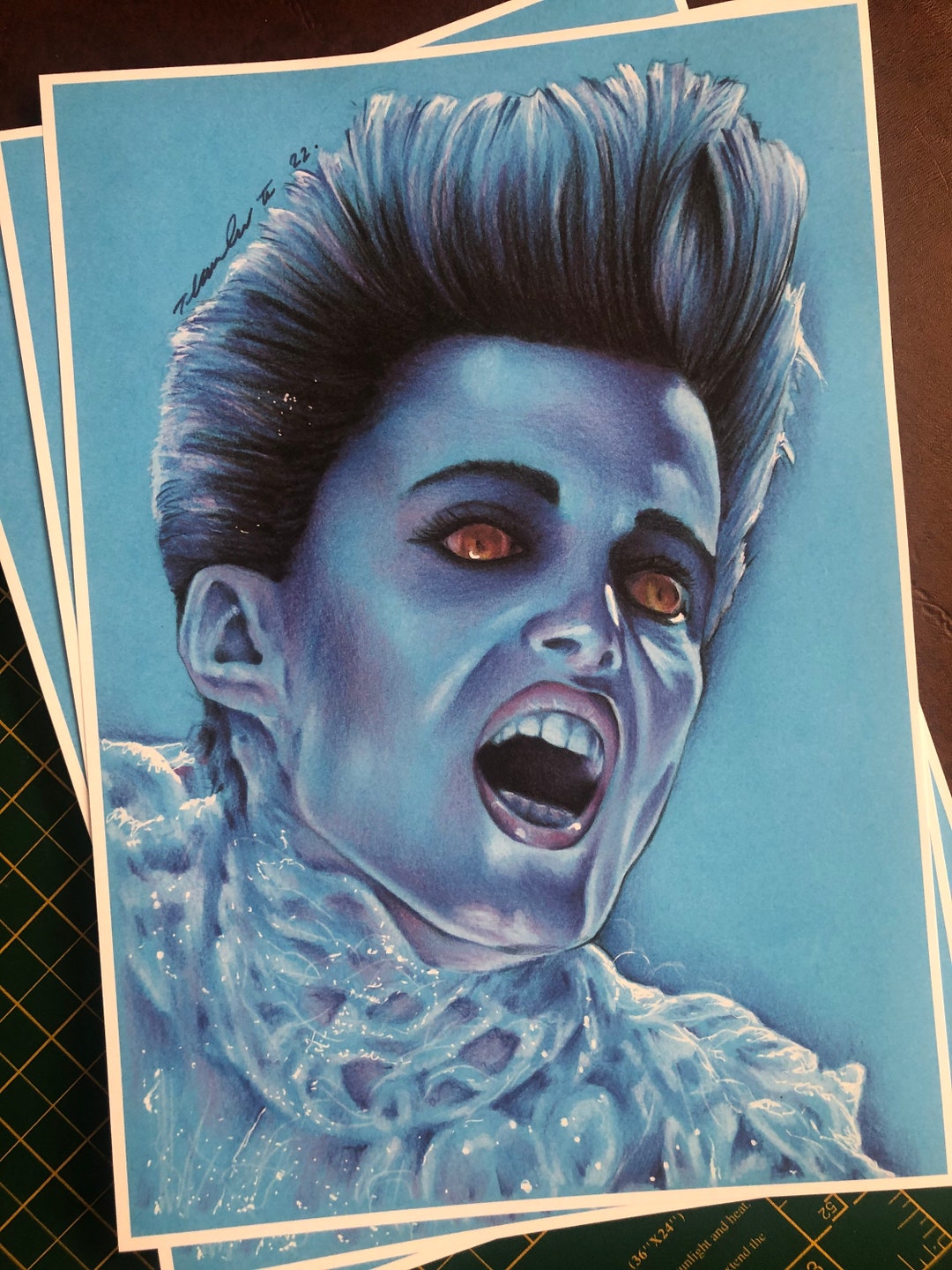 PRINT.... Gozer ... Original Fan-art .. . Signed Print . Ghostbusters ...