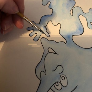 Willo the Wisp Watercolour Painting / Drawing. Original Fan-art A4 New ...