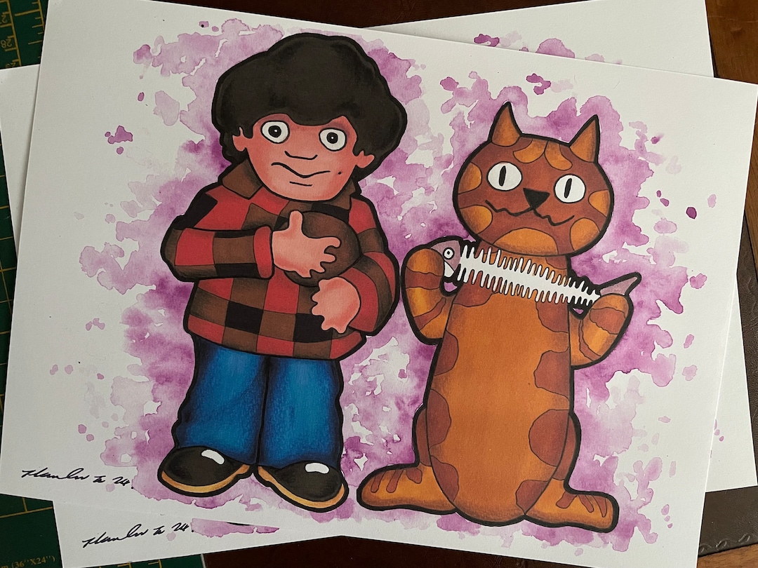 PRINT .. Charley Says . Signed Fan-art A4 Size . 70s Charly Charlie ...