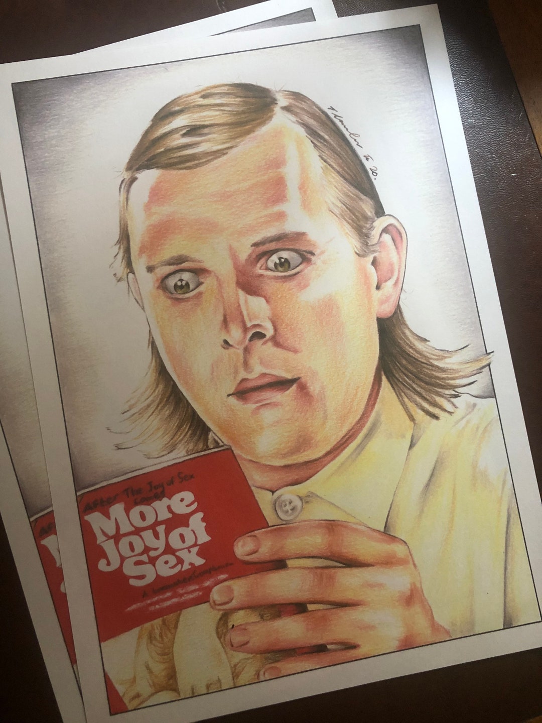 PRINT .. Rik Mayall .. Signed Fan-art A4. Bottom Richie - Etsy