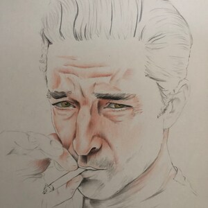 Mateo Benidorm Original Pencil Drawing .fan-art A4 . Jake Canuso - Etsy