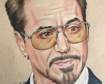 Robert Downey Jr Drawing - Etsy