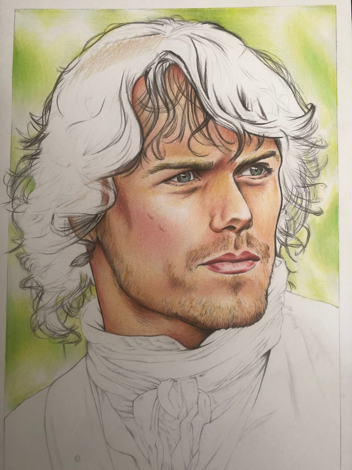 Jamie Outlander Original Pencil Drawing .fan-art A4. James - Etsy