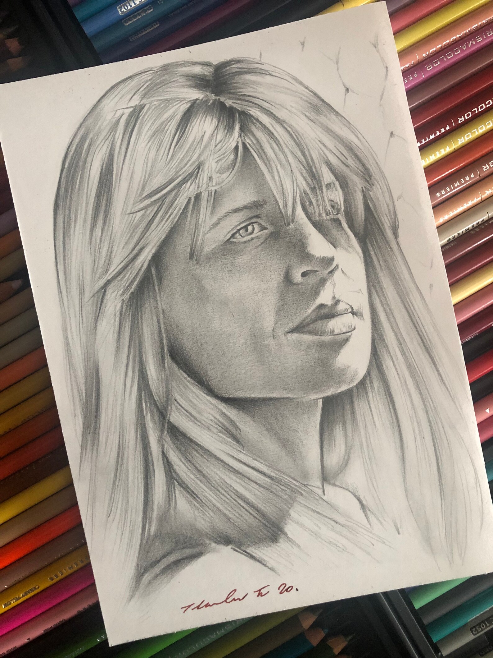 Sarah Connor Original Pencil Drawing. A5 Fan-art. 21 X 15 | Etsy