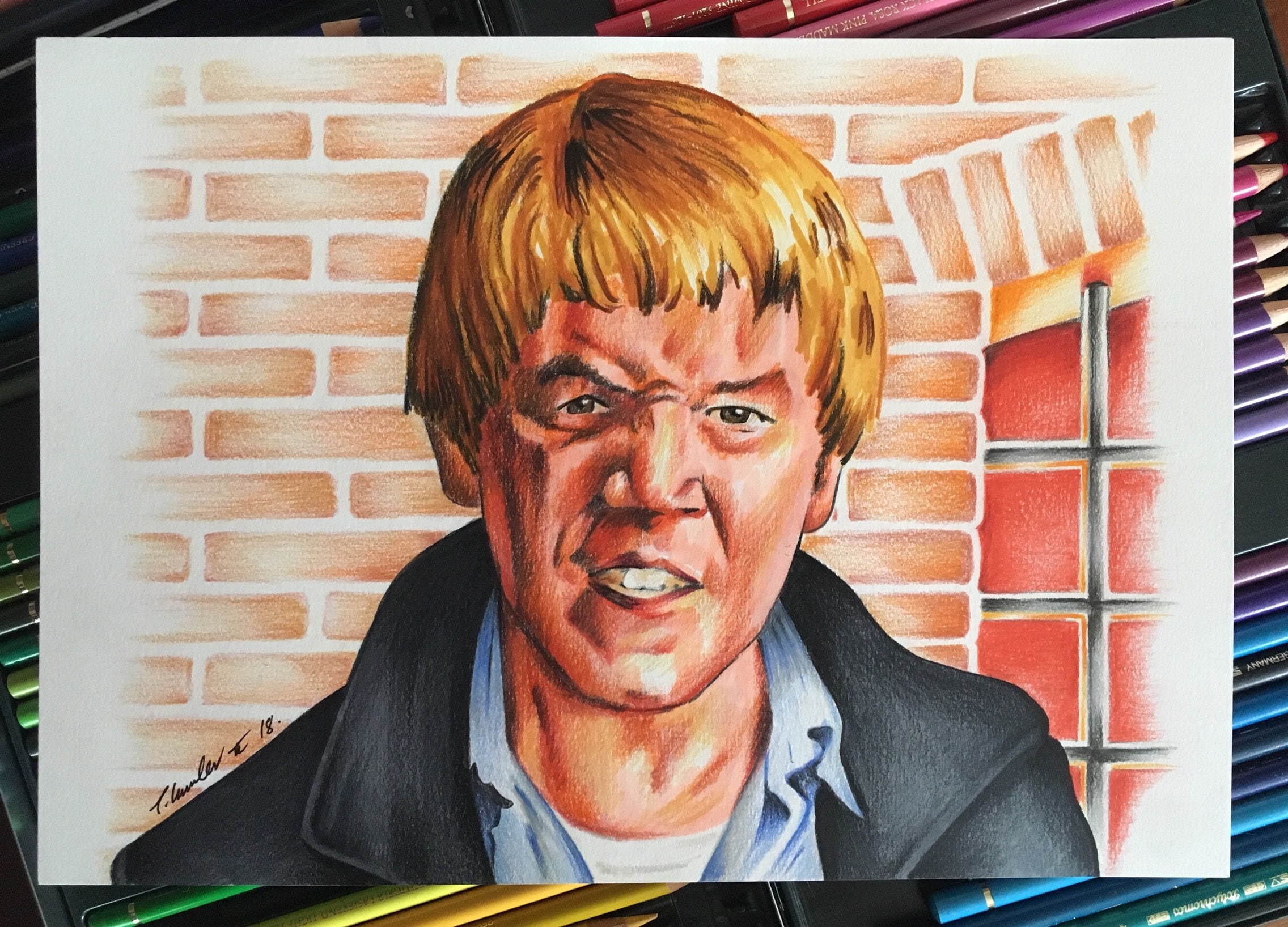 Scum Ray Winstone Original Drawing . Fan-art A4. Carlin - Etsy Singapore