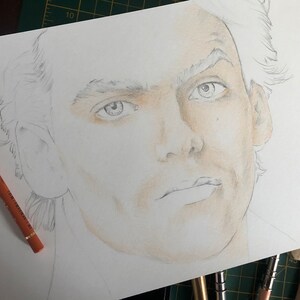 Robert Rusler Original Pencil Drawing .fan-art A4 . Weird Science ...