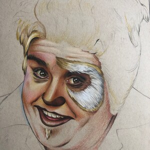 John Candy Barf Original Pencil Drawing .fan-art A4 . Spaceballs - Etsy