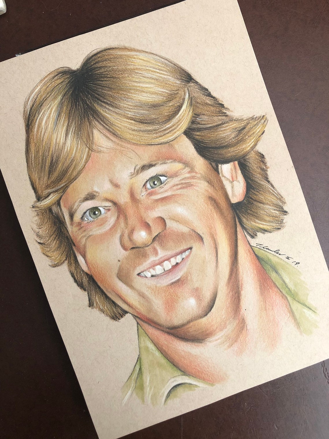 Steve Irwin Original Pencil Drawing .fan-art A4 the Crocodile - Etsy