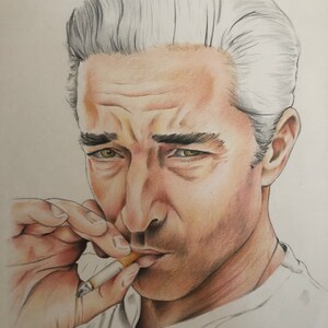 Mateo Benidorm Original Pencil Drawing .fan-art A4 . Jake Canuso - Etsy