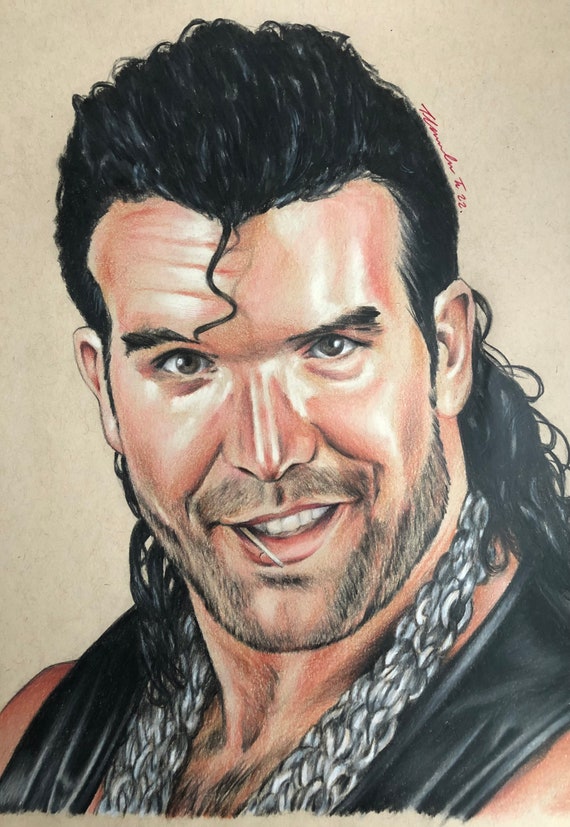 Razor Ramon Scott Hall Original Pencil Drawing .fan-art A4. - Etsy