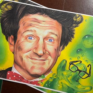 PRINT … Flubber Robin Williams .. Signed Original Fan-art Print A4. - Etsy