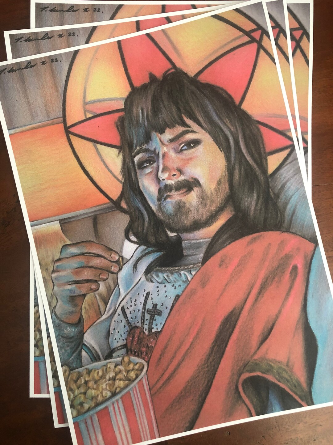 PRINT ... Jesus Villanelle .. Killing Eve . Signed Fan-art A4. - Etsy UK