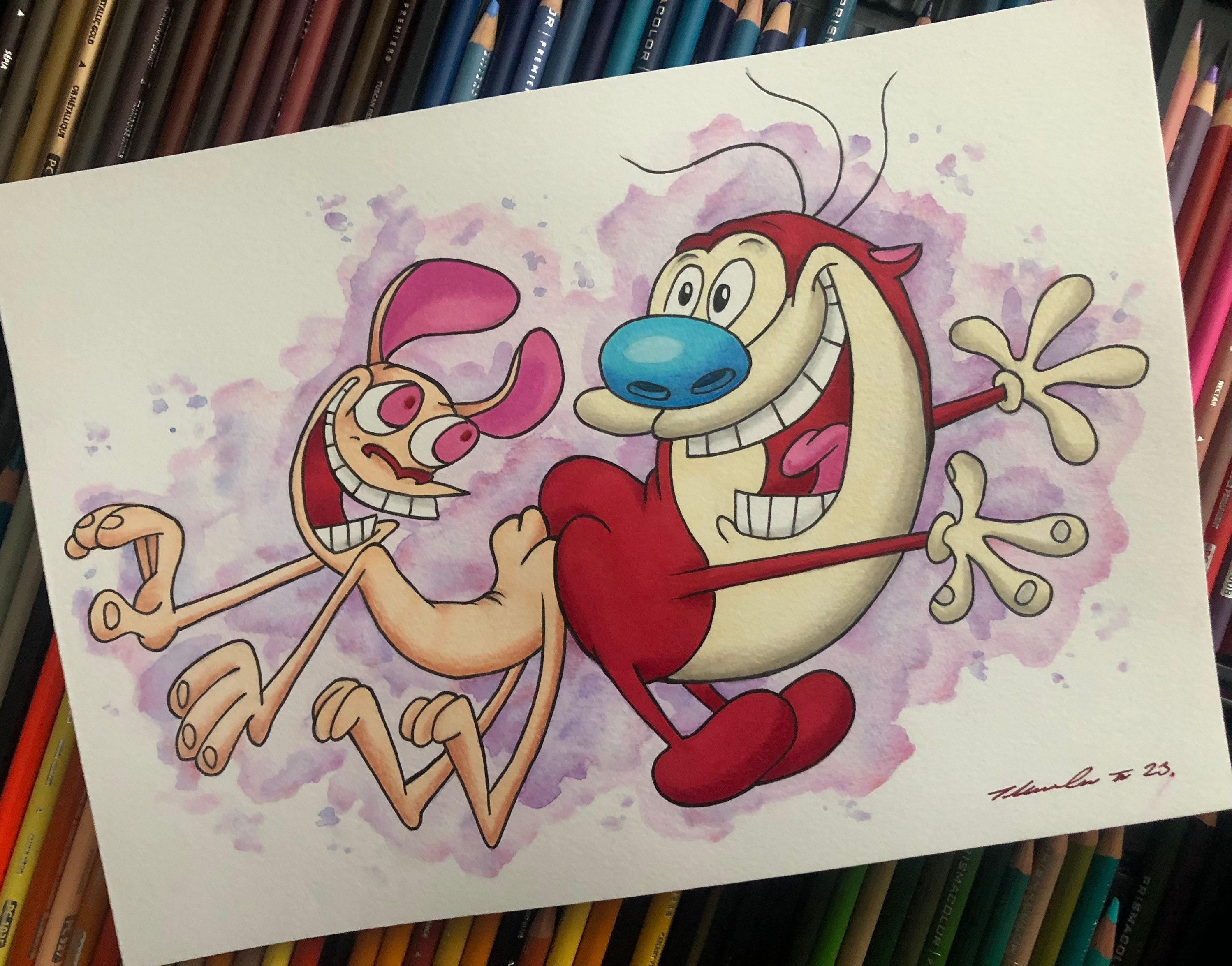 Ren And Stimpy Drawings