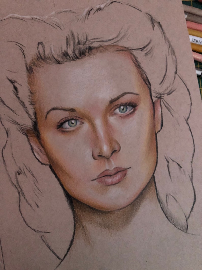 Vivien Leigh Original Pencil Drawing .fan-art A4. Scarlet O’hara Gone ...