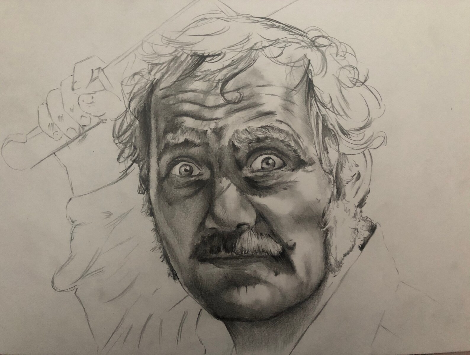Quint Jaws Original Pencil Fan-art . A4 . Robert Shaw | Etsy