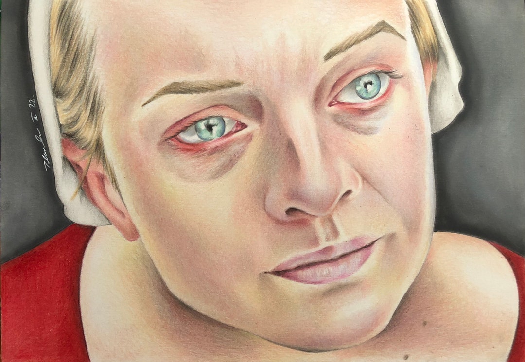 The Handmaids Tale Original Pencil Drawing .fan-art A4 . Offred / June ...