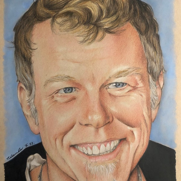 James Hetfield Drawing - Etsy