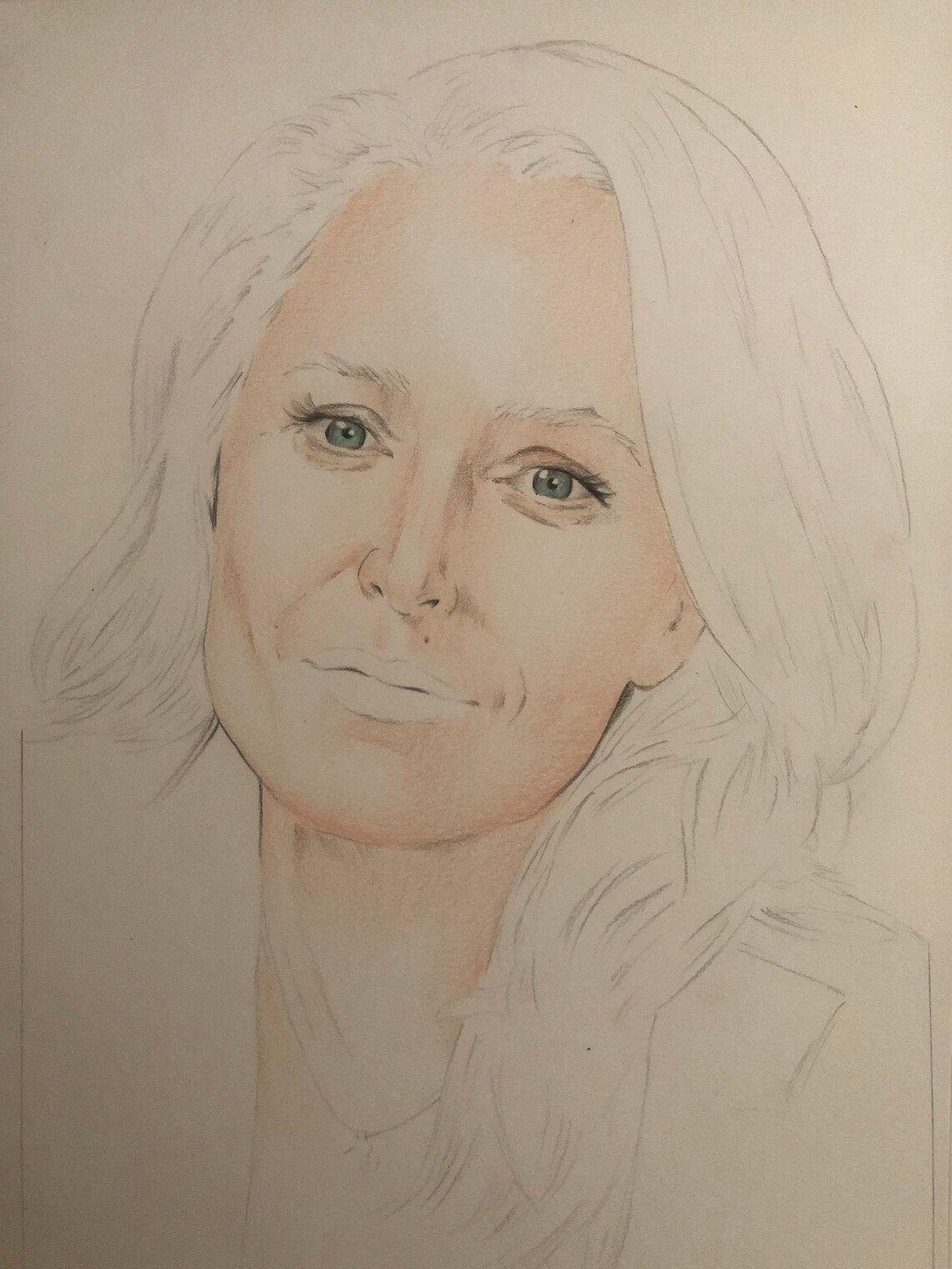 Gillian Anderson Original Pencil Drawing . Fan-art A4 . New | Etsy