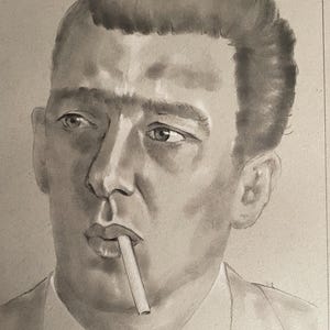 Reggie Kray Original Fan-art Drawing . UK A4 Size the Kray Twins Ronnie ...