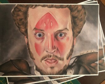 PRINT.... Home Alone ... Original Fan-art .. Signed Print. | Etsy
