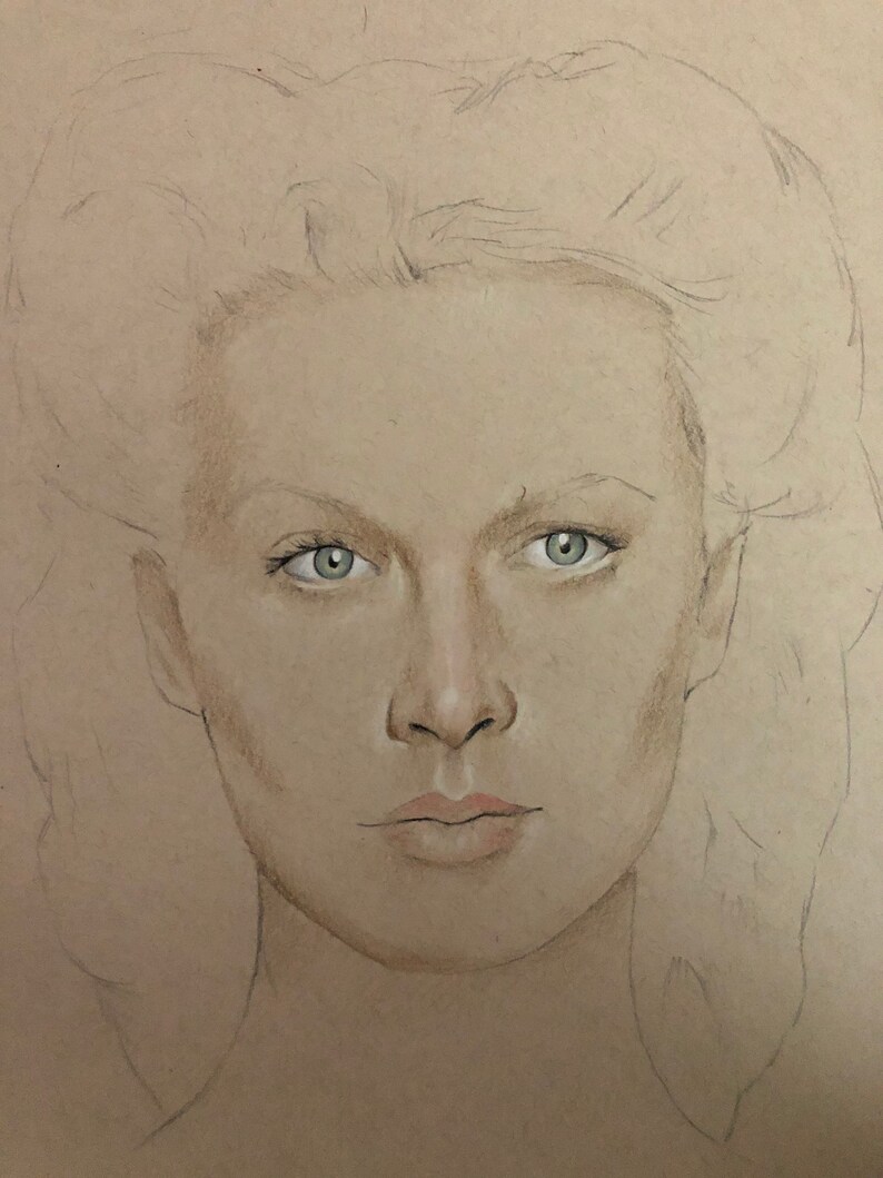 Vivien Leigh Original Pencil Drawing .fan-art A4. Scarlet O’hara Gone ...