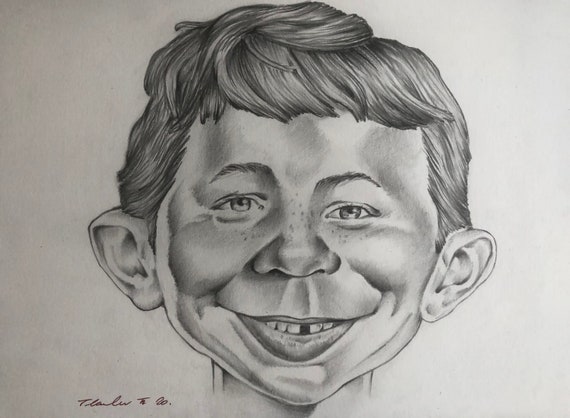 Mad Magazine Pencil Drawing Fan-art . A4 . Original Fan-art - Etsy