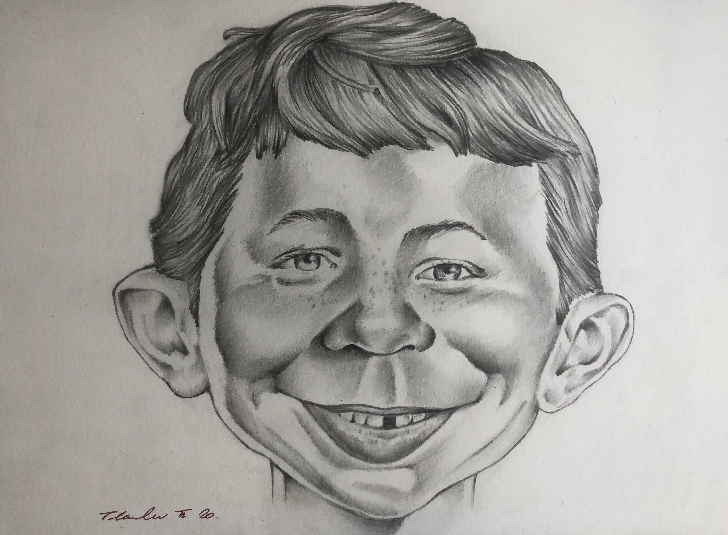 Mad Magazine Pencil Drawing Fan-art . A4 . Original Fan-art | Etsy New ...