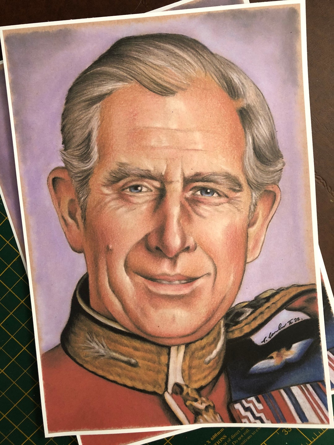 PRINT ... King Charles III . . Signed Fan-art A4. - Etsy