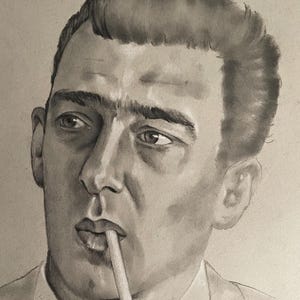 Reggie Kray Original Fan-art Drawing . UK A4 Size the Kray Twins Ronnie ...