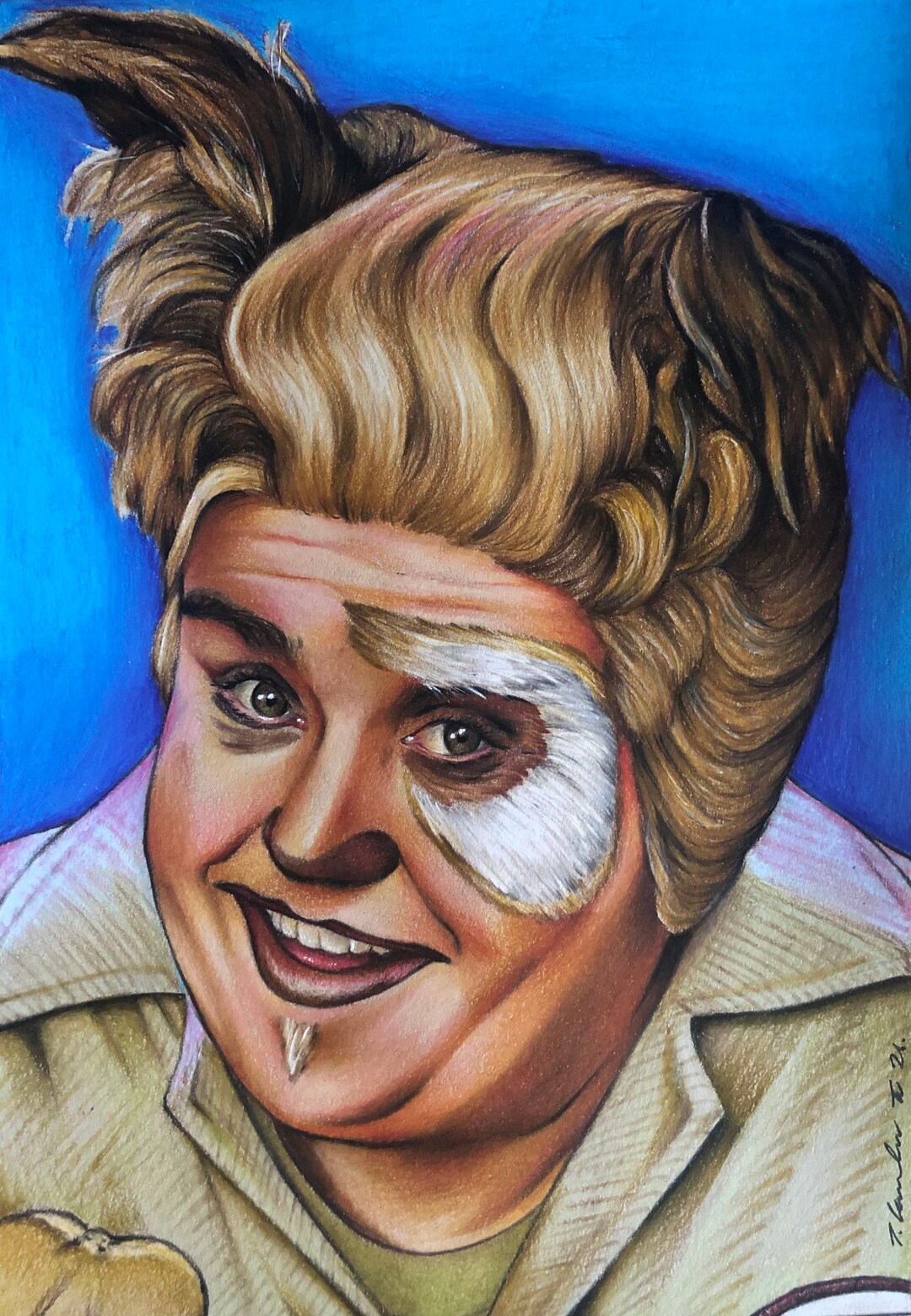 John Candy Barf Original Pencil Drawing .fan-art A4 . Spaceballs - Etsy