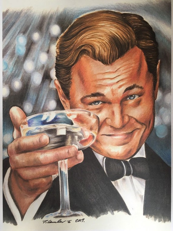 Leonardo Dicaprio Raising His Glass