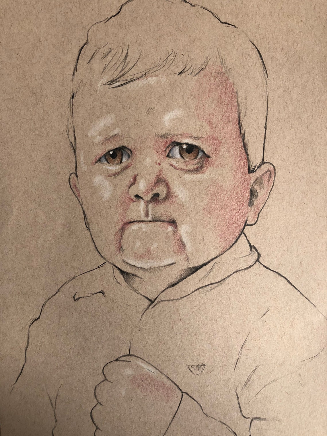 Hasbulla Magomedov Original Pencil / Pastel Drawing .fan-art A4. - Etsy