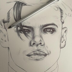 Yungblud Original Pen Drawing Fan-art Signed . Uk A4 Size . - Etsy