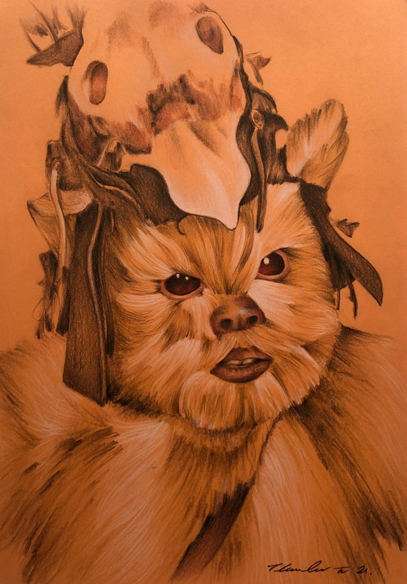 Baby Ewok Drawing
