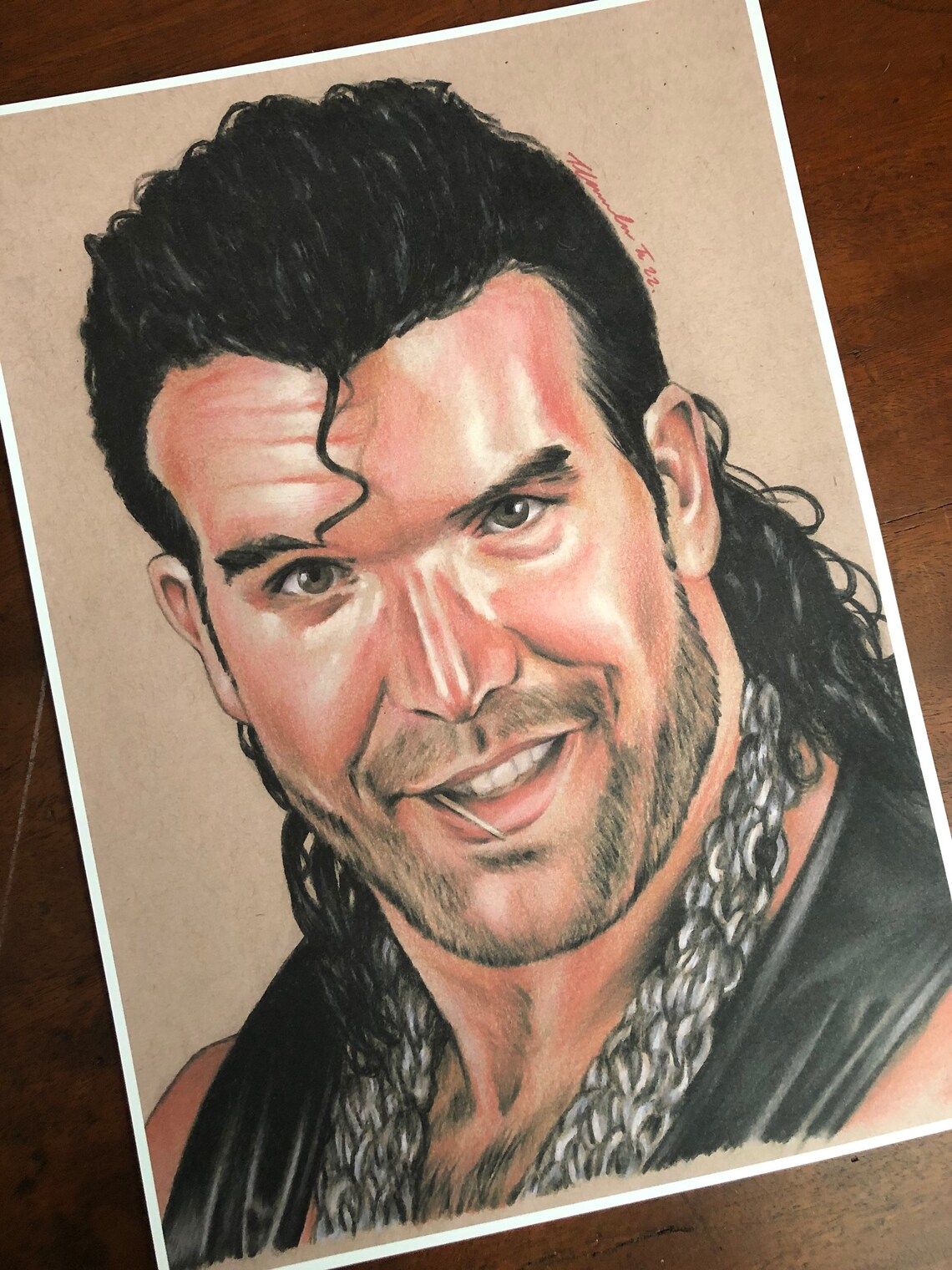 PRINT ... Scott Hall .. Razor Ramon ...A4 Fan-art Drawing .. Signed. - Etsy