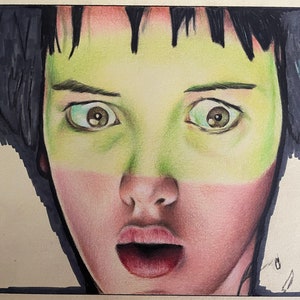 Lydia Deetz Original Pencil Drawing Fan-art A4. Beetlejuice Winona ...