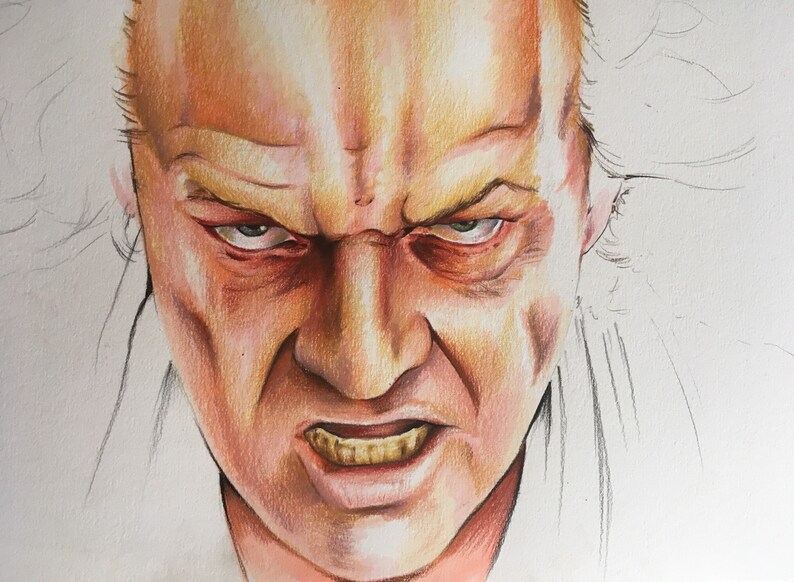 Jack Nicholson Original Pencil Drawing .fan-art A4. the - Etsy