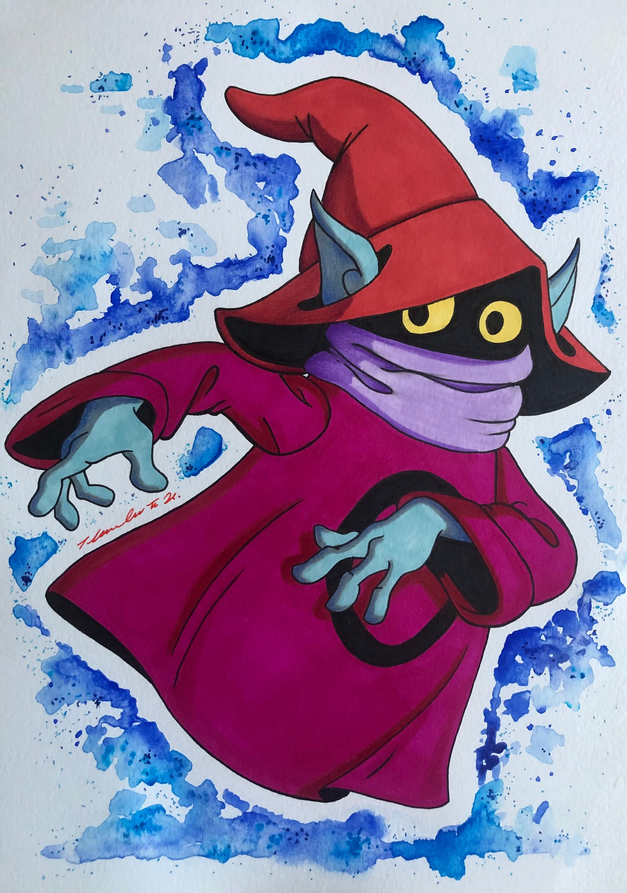 Orko He-man Watercolour Painting / Drawing. Original Fan-art A4 - Etsy UK