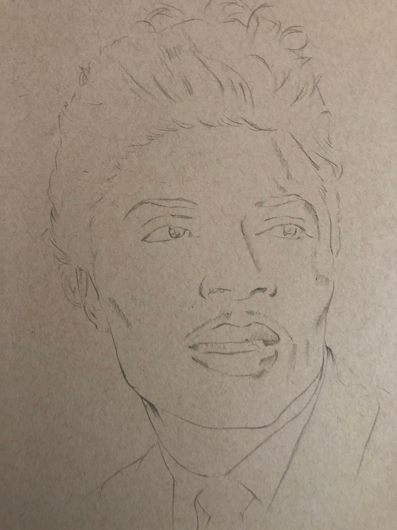 Little Richard Original Pencil Drawing .fan-art A4 Size - Etsy