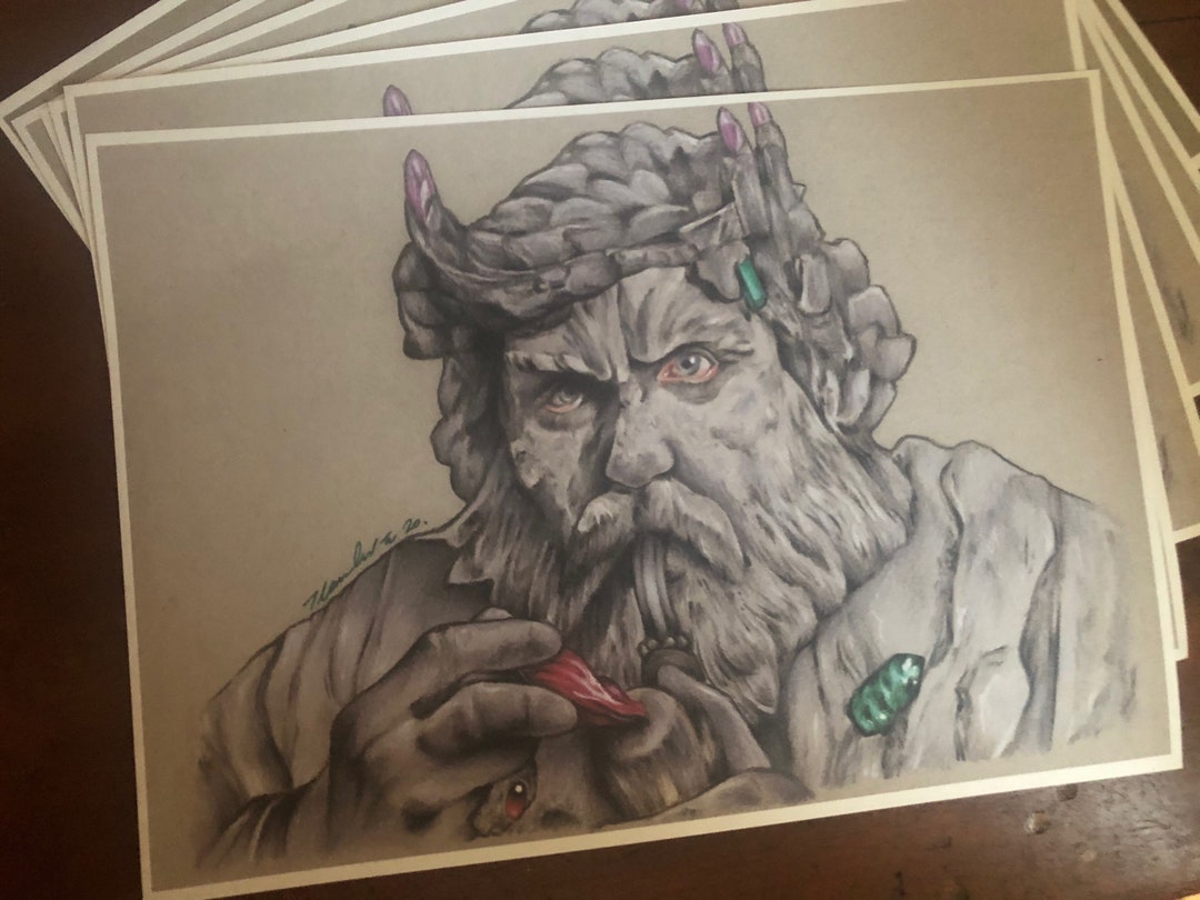 PRINT ... the Nome King ... Signed Fan-art A4. Return to Oz - Etsy
