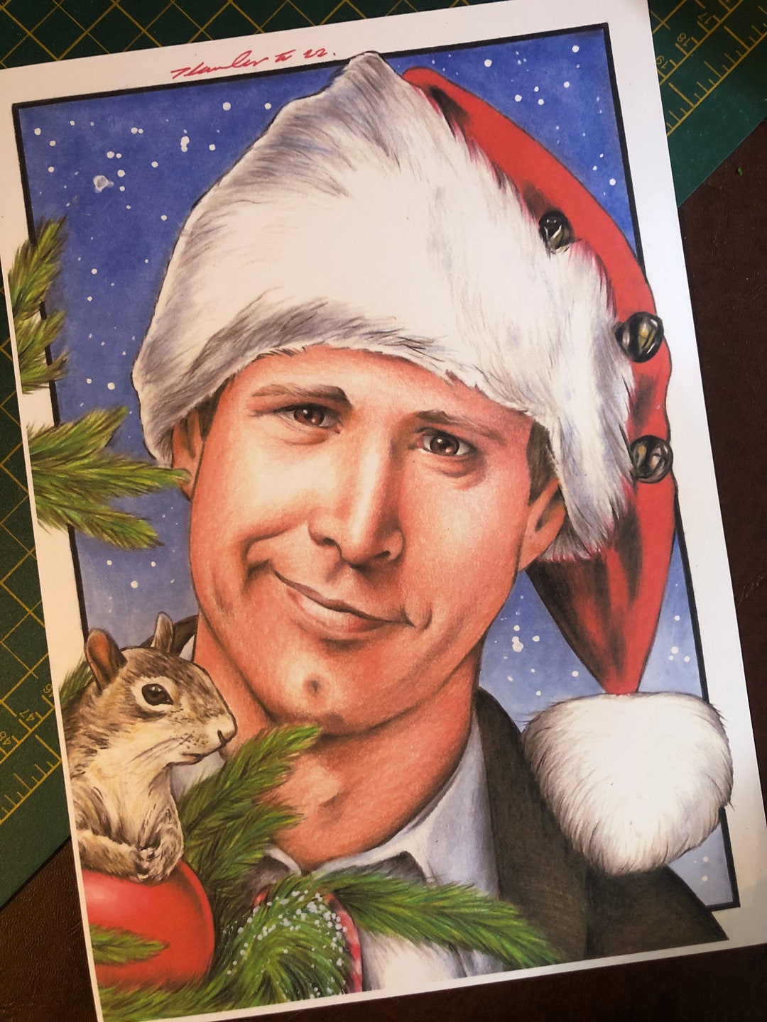 PRINT.... Clark Griswold ... Original Fan-art .. Signed Print ...