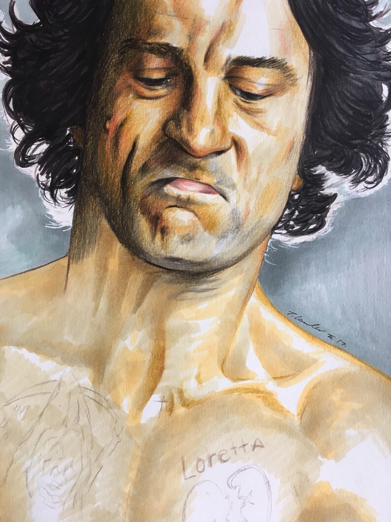Cape Fear Original Drawing. Robert Deniro. Fan-art A4 Max Cady - Etsy ...